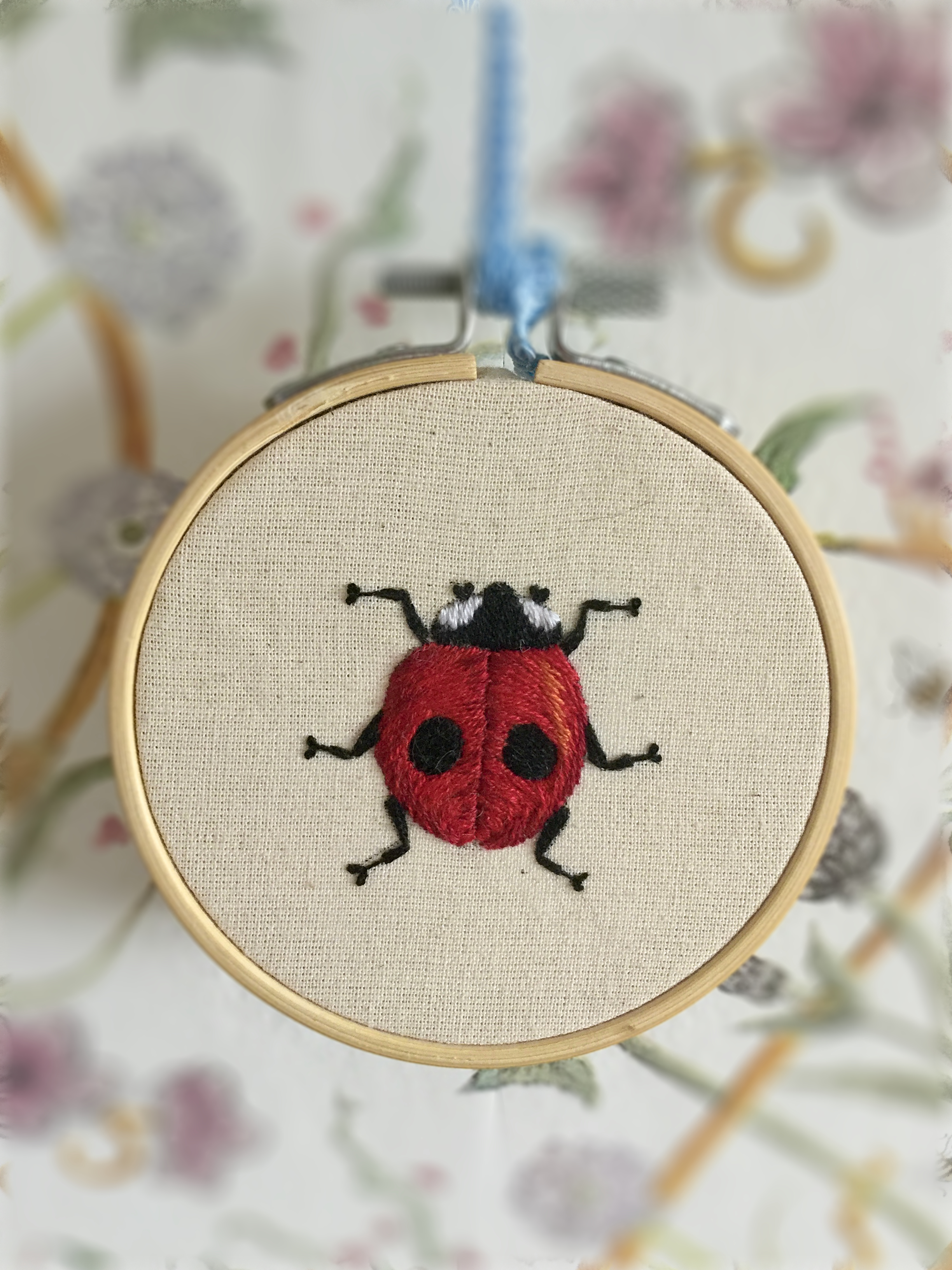 Embroidered ladybird beetles – ArtyMissK